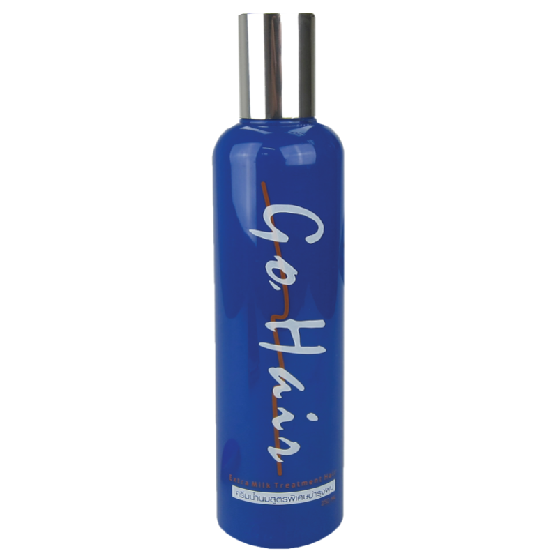 GO HAIR อาหารผมสูตรครีมน้ำนม สีน้ำเงิน 250 มล. - เสรีชัยบิวตี้